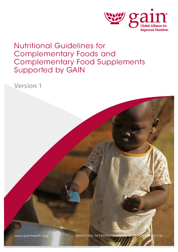 (PDF) Nutritional Guidelines for Complementary Foods and Complementary ...