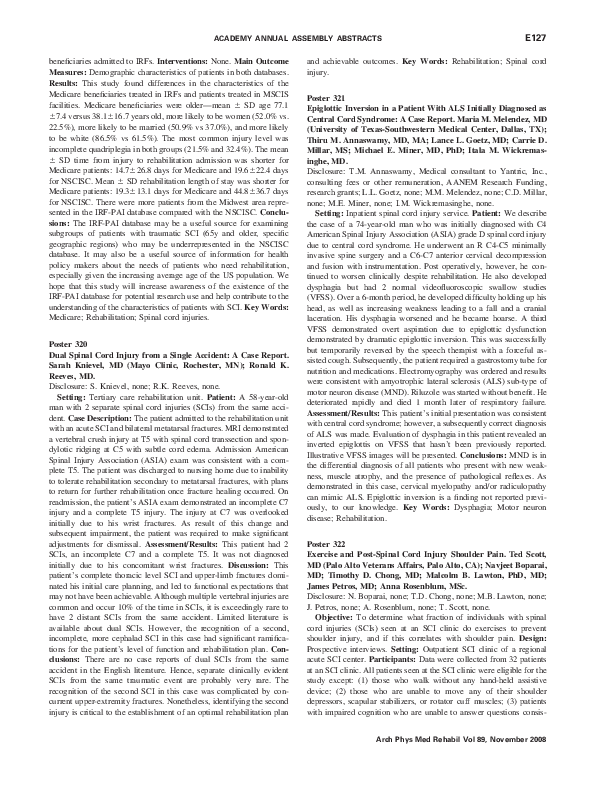 (PDF) Poster 321: Epiglottic Inversion in a Patient With ALS Initially ...