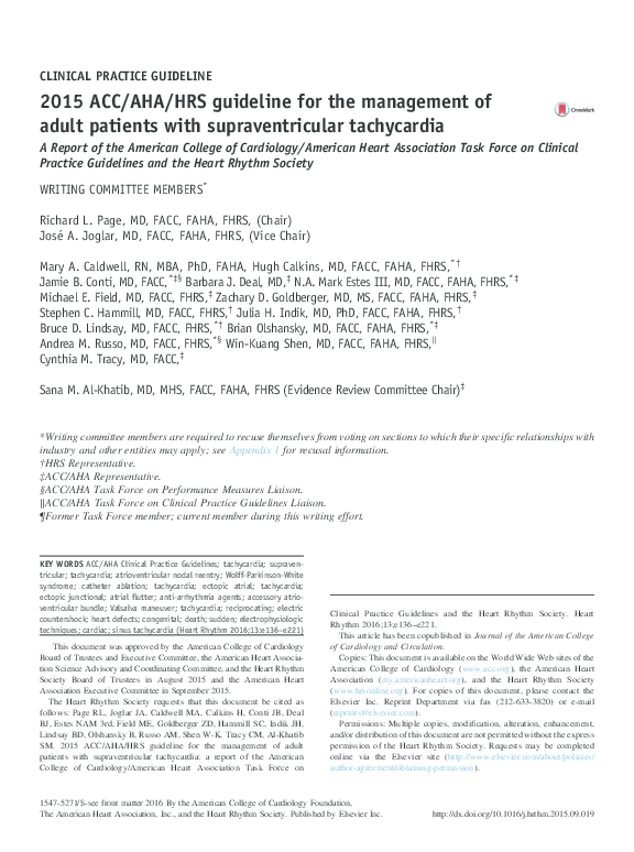 (PDF) CLINICAL PRACTICE GUIDELINE 2015 ACC/AHA/HRS guideline for the ...