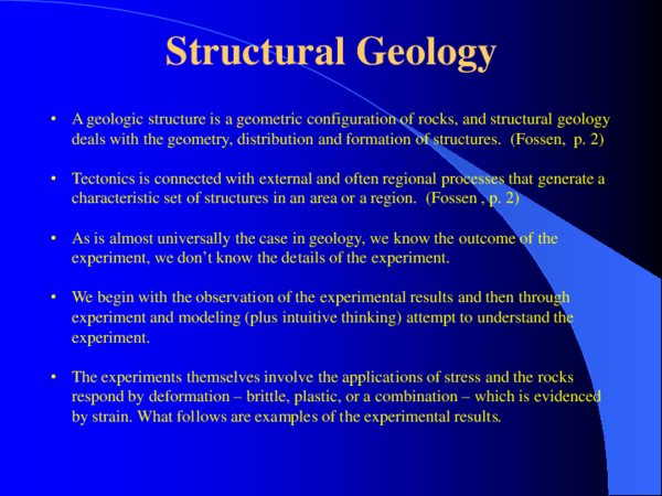 (PDF) Structural Geology