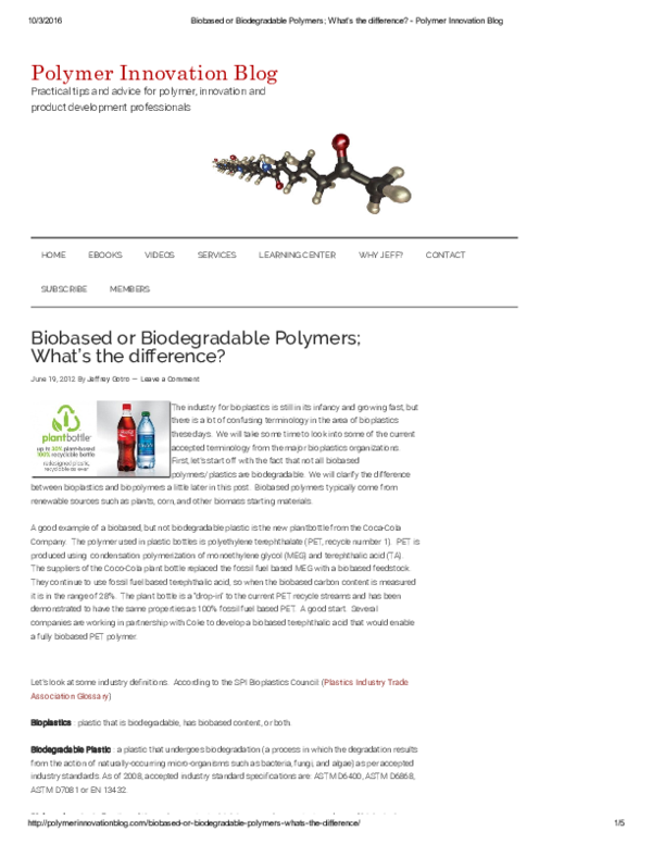 (PDF) Polymer Innovation Blog | Abdul Rahim - Academia.edu