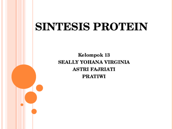 (PPT) DNA, GEN DAN SINTESIS PROTEIN