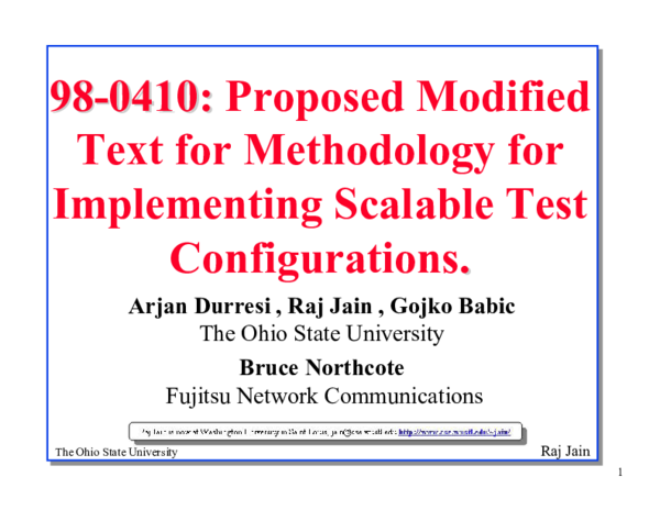 Pdf 98 0410 Proposed Modified Text For Methodology For Implementing Scalable Test Configurations