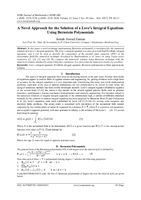 Résolution approchée d'équations