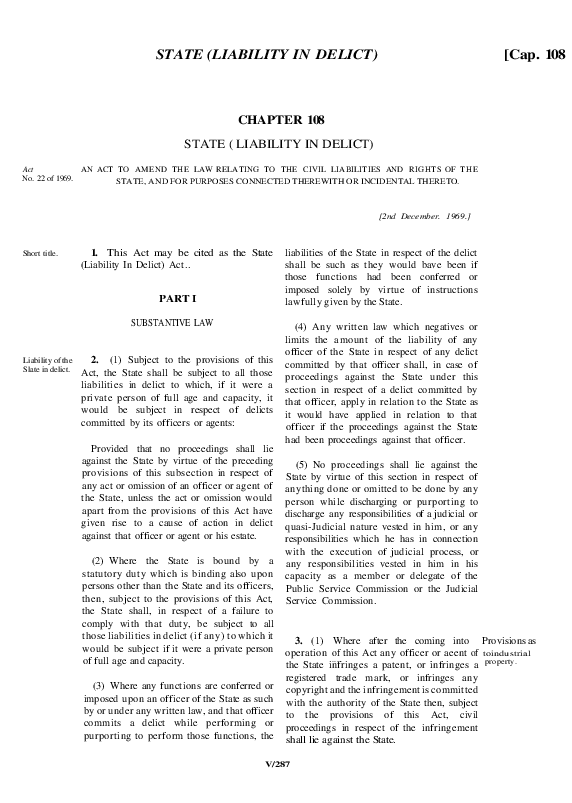 (PDF) STATE (LIABILITY IN DELICT