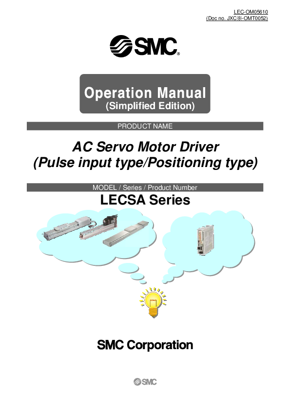 (PDF) AC Servo Motor Driver (Pulse input type/Positioning type