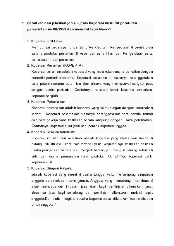 (DOC) Jenis-Jenis Koperasi | ayu della - Academia.edu