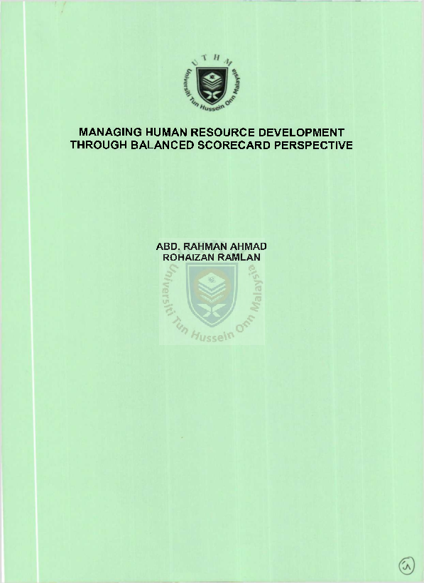 (PDF) Managing human resource development through balanced scorecard perspective