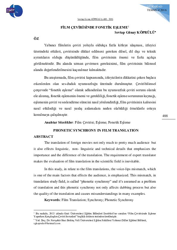(PDF) Cilt 6, Sayı 15 (2016)-488-503.pdf