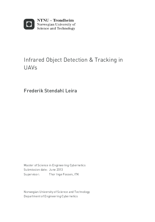 (PDF) Infrared Object Detection & Tracking in UAVs | Son Kieu Bich - Academia.edu