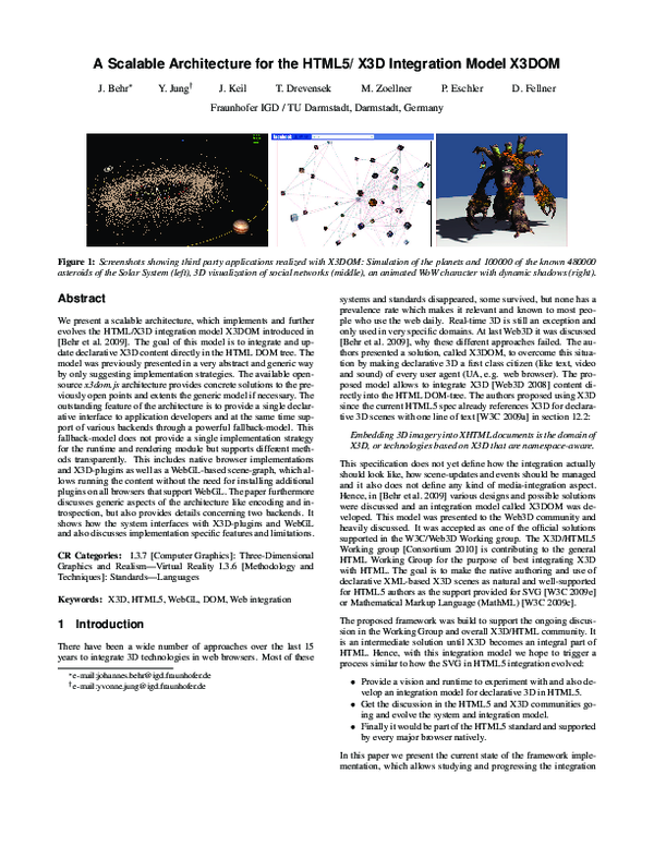 (PDF) A scalable architecture for the HTML5/X3D integration model X3DOM