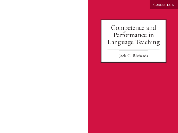 (PDF) Competence and Performance Combined