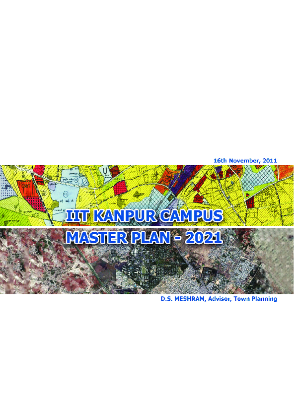 (PDF) IITK, CAMPUS MASTER PLAN -2021
