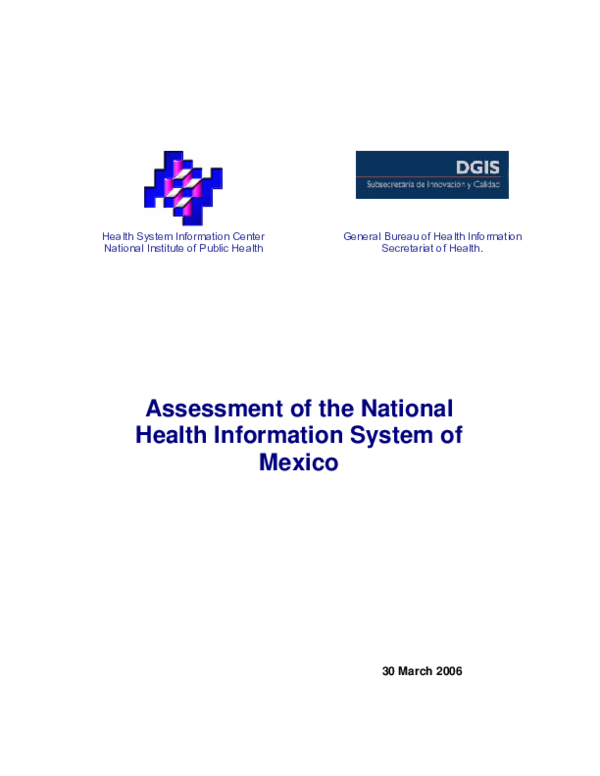 (PDF) Legal Framework for Health Information in Mexico