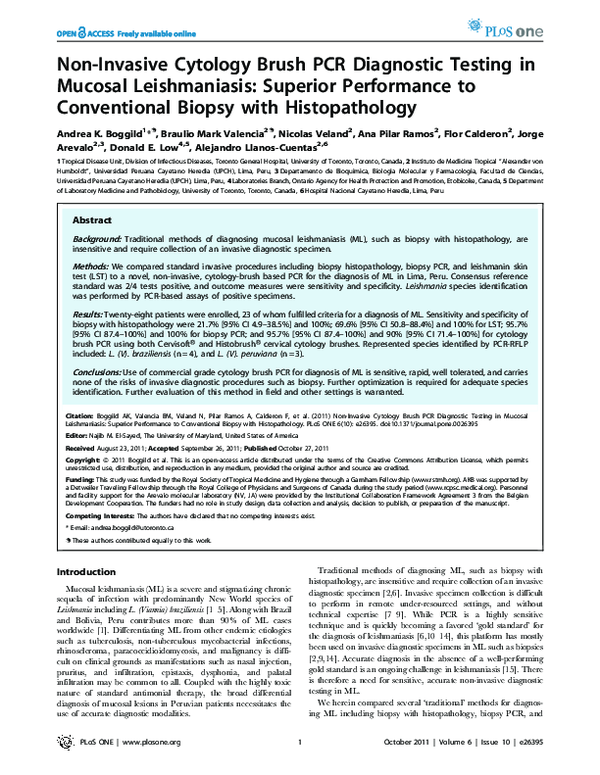 (PDF) Non-Invasive Cytology Brush PCR Diagnostic Testing in Mucosal ...