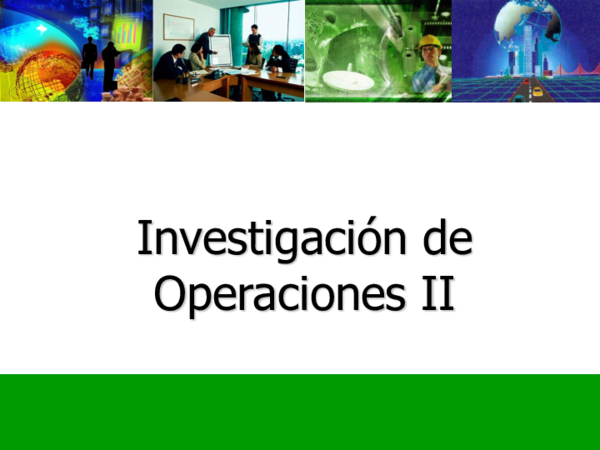 (PDF) Investigación de Operaciones II