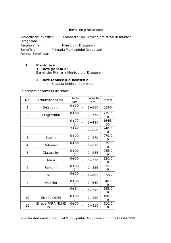 (DOC) Tema de proiectare