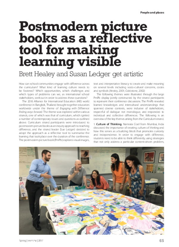 (PDF) Postmodern picture books as a tool for making learning visible ...