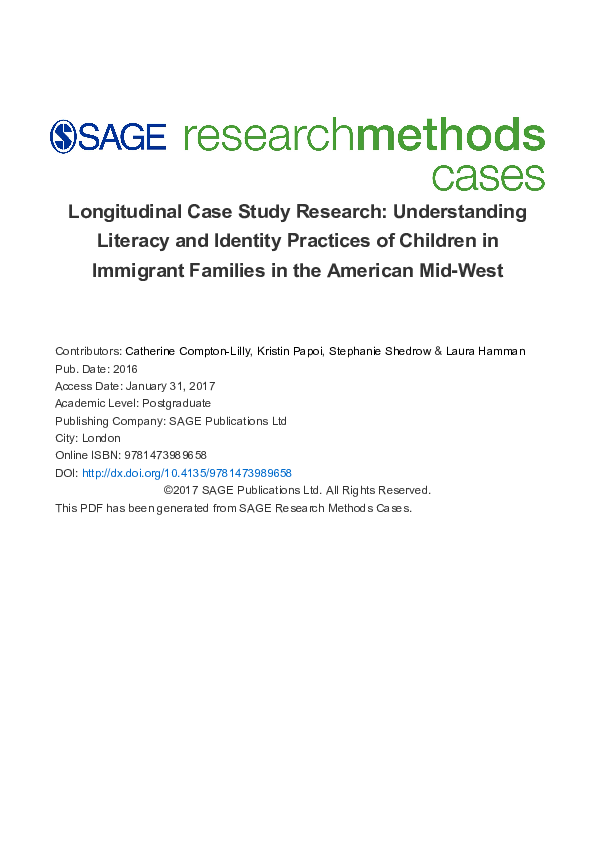 (PDF) Longitudinal Case Study Research: Understanding Literacy and ...