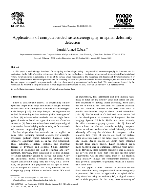 (PDF) Applications of computer-aided rasterstereography in spinal ...