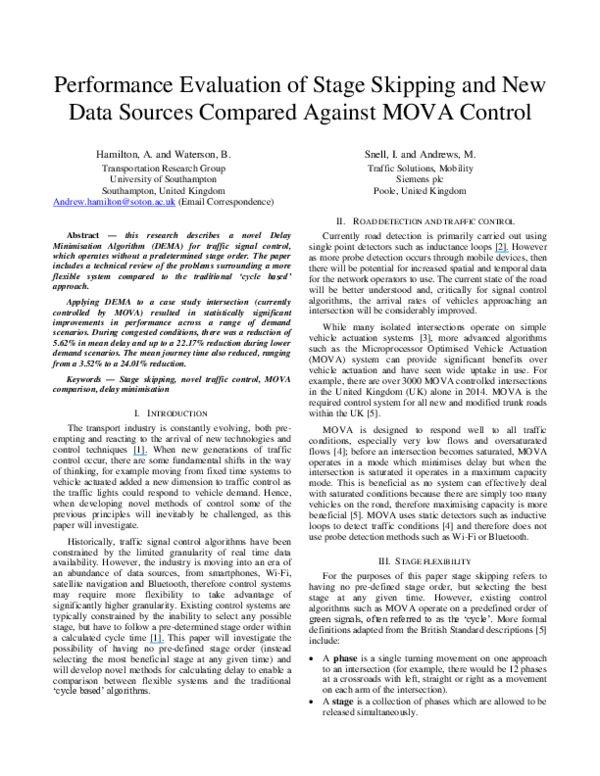 (PDF) Performance evaluation of stage skipping and new data sources ...
