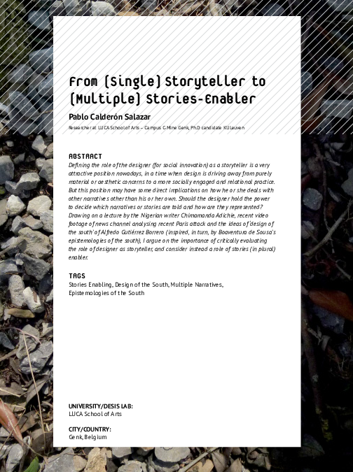 (PDF) From (Single) Storyteller to (Multiple) Stories-Enabler