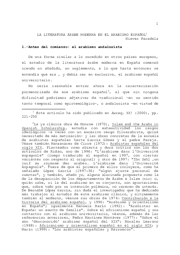(PDF) La literatura árabe moderna en el arabismo español.pdf