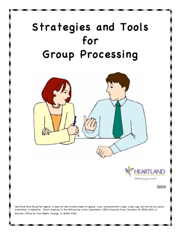 (PDF) Strategies and Tools for Group Processing