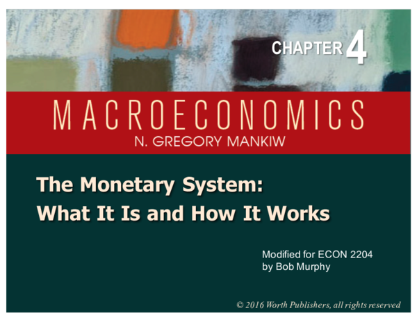 (PDF) The Monetary System: What It Is and How It Works 4 CHAPTER ...