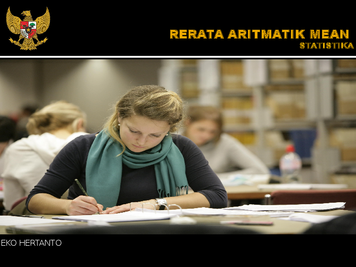 (PPT) RERATA ARITMATIK MEAN (STATISTIKA)