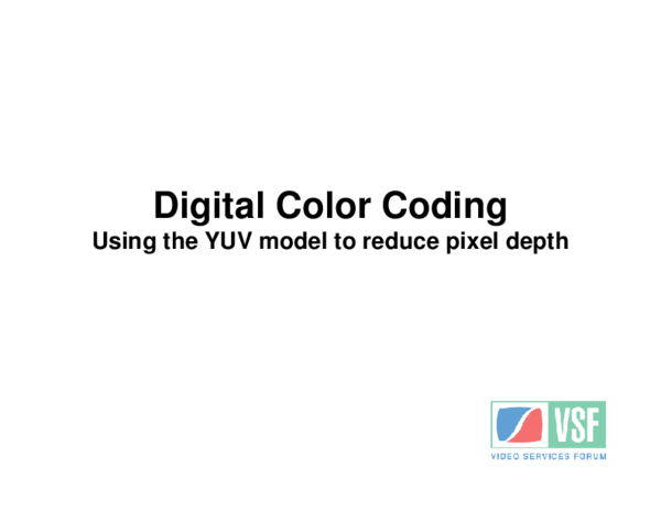 Pdf Digital Color Coding Using The Yuv Model To Reduce Pixel Depth