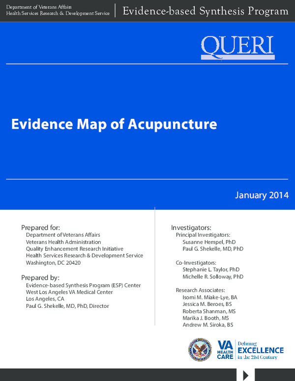 (PDF) Evidence Map of Acupuncture | Andrew Siroka - Academia.edu