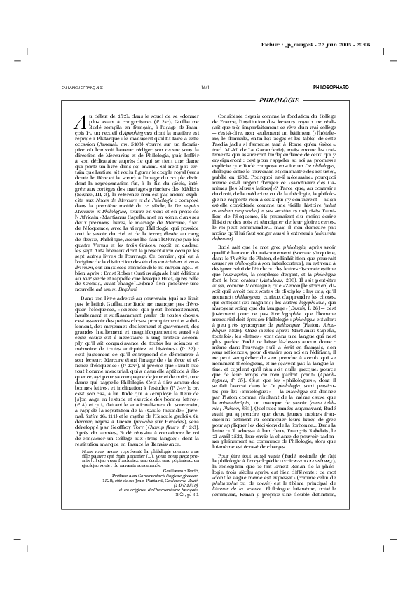 (PDF) « Philologie et critique textuelle » dans A. Rey (dir ...