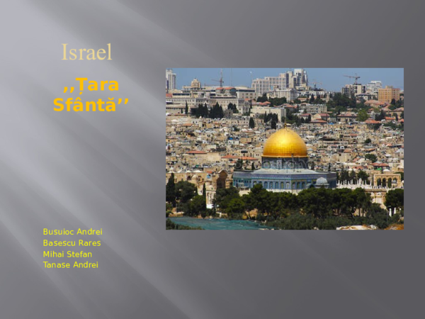 (PPT) Israel Power Point