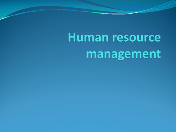 (PDF) Chapter 12. Human resource management