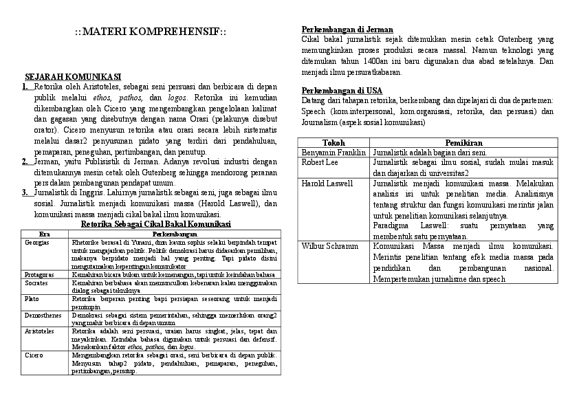 (DOC) MATERI KOMPREHENSIF