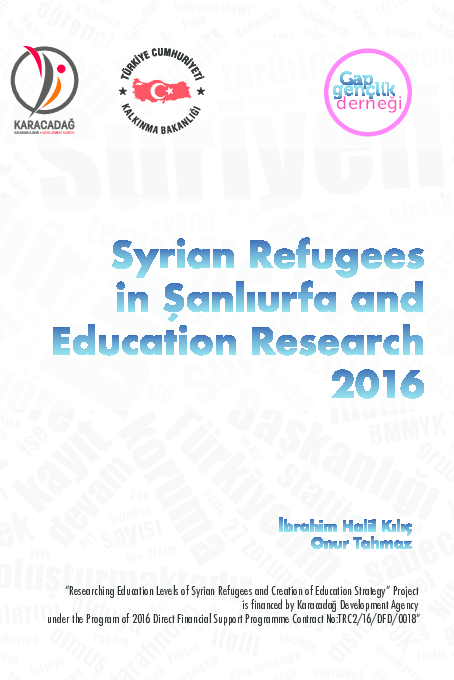 (PDF) Syrian Refugees in Şanlıurfa and Education Research 2016