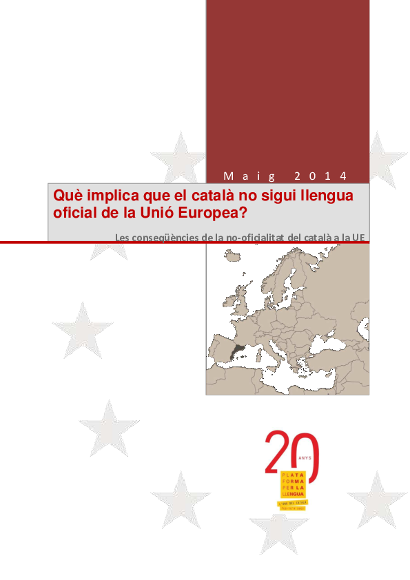 (PDF) Què implica que el català no sigui llengua oficial de la Unió ...
