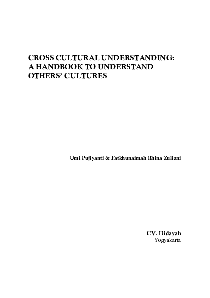 (PDF) CROSS CULTURAL UNDERSTANDING: A HANDBOOK TO UNDERSTAND OTHERS ...