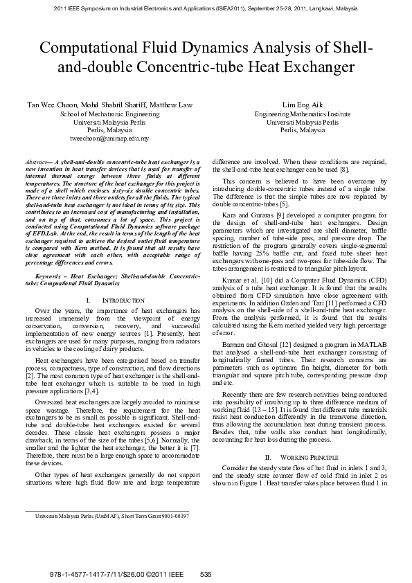 (PDF) Computational fluid dynamics analysis of shelland-double ...