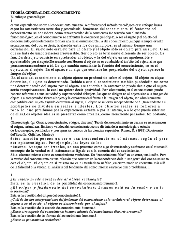 (DOC) TEORIA GENERAL DEL CONOCIMIENTO