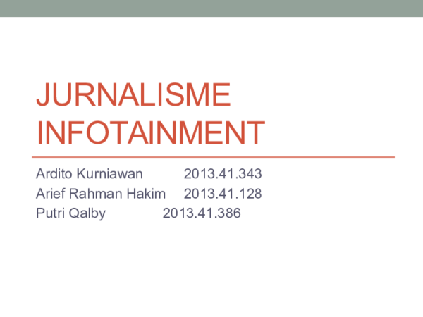(PPT) JURNALISME INFOTAINMENT.pptx