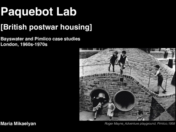(PDF) Paquebot Lab: British Postwar Housing, Corringham building and ...