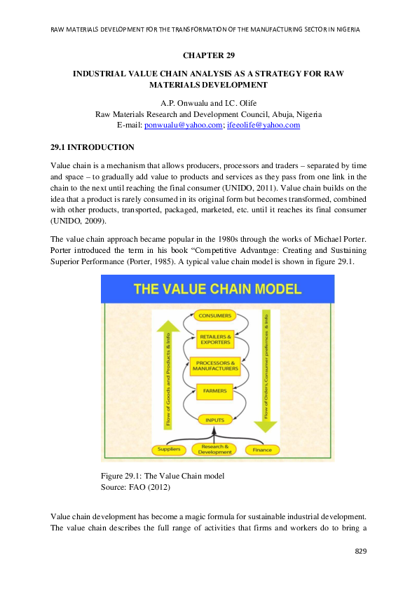 (PDF) RAW MATERIALS DEVELOPMENT FOR THE TRANSFORMATION OF THE ...