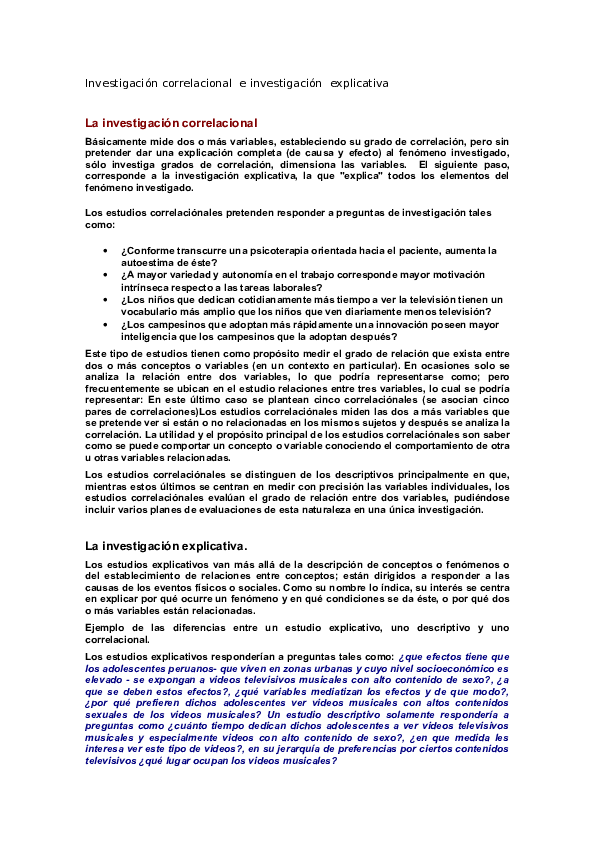 (DOC) La investigación correlacional