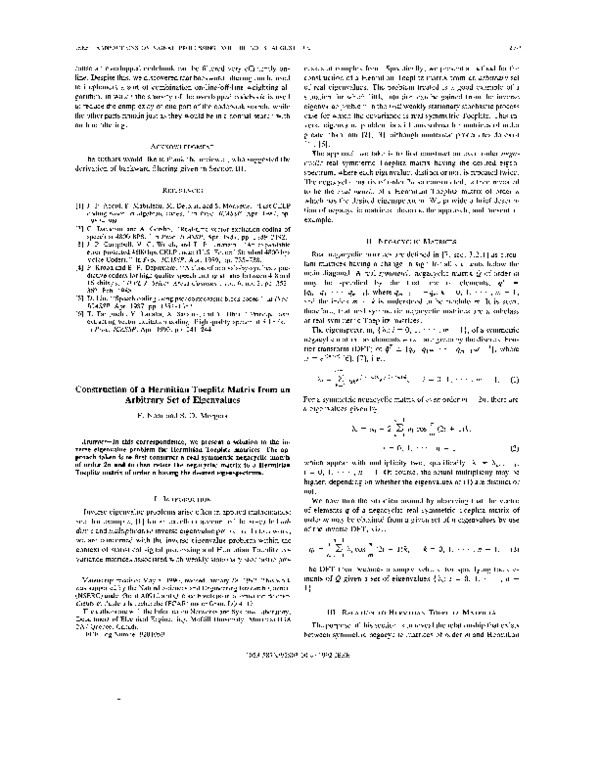 eigenvalues of circulant matrix