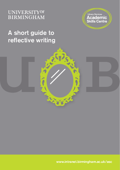 (PDF) A short guide to reflective writing A short guide to reflective ...