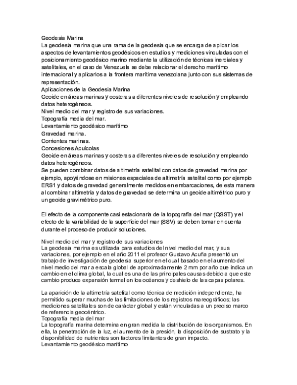 (DOC) Geodesia Marina