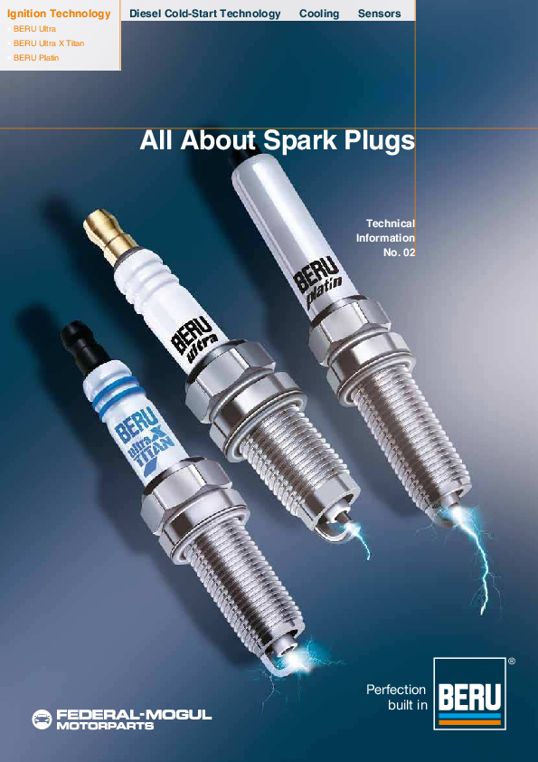 (PDF) All About Spark Plugs Ignition Technology Diesel Cold-Start ...
