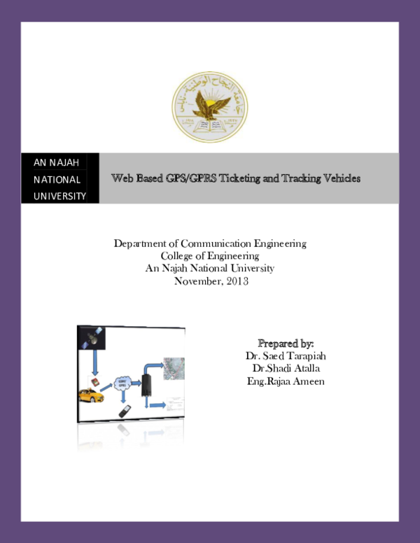 (PDF) Technical Report Web Based GPS GPRS GSM Ticketing and Tracking Vehicles